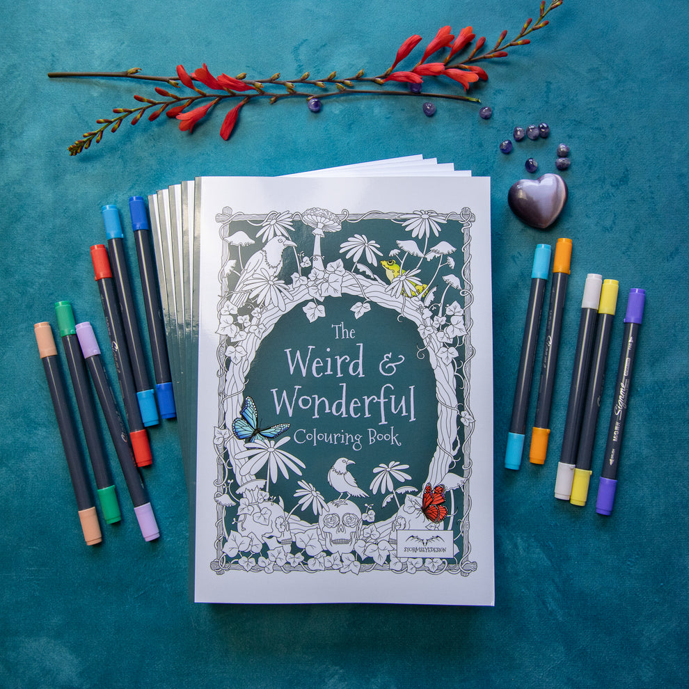 The Weird & Wonderful A4 Colouring Book | 32 Designs | StormseyeDesign ...