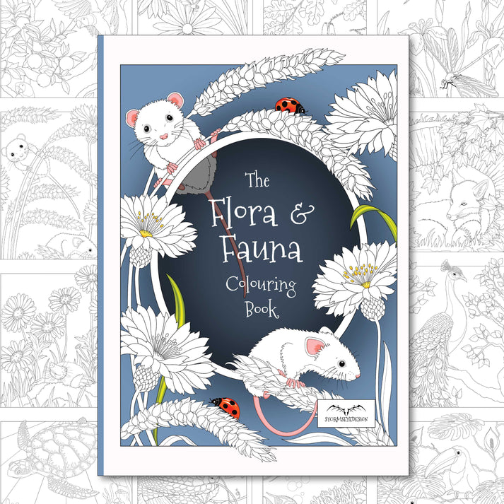 The Flora & Fauna Colouring Book | 32 Plant & Animal Designs | No AI ...