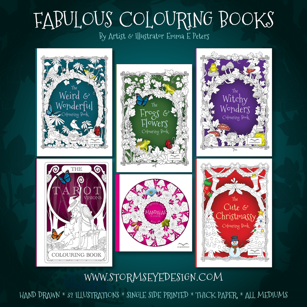 The Weird & Wonderful A4 Colouring Book | 32 Designs | StormseyeDesign ...